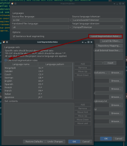 Merge and split segments in OmegaT | True Translation